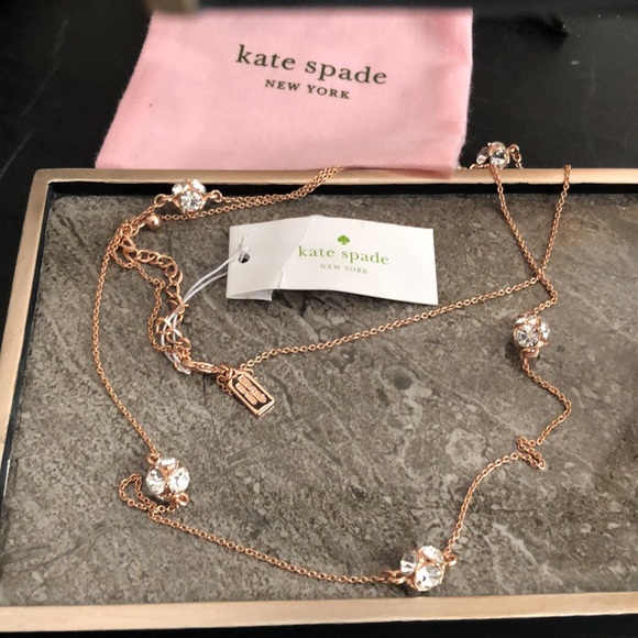 kate spade | Jewelry | Kate Spade Lady Marma Rosegold Crystal Ball ...